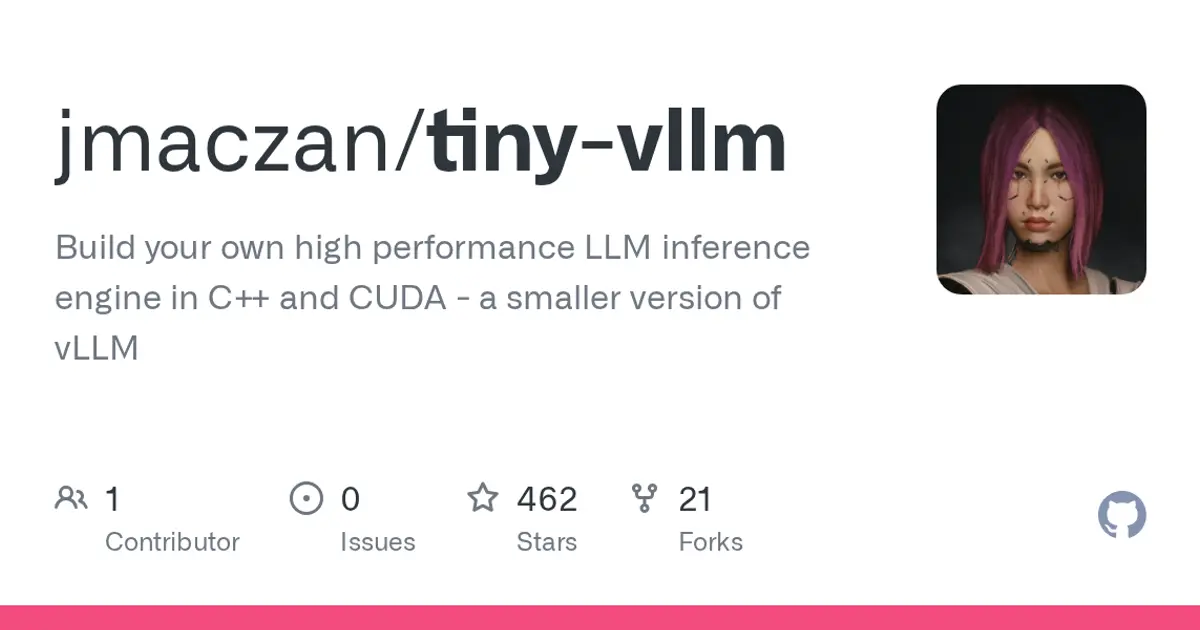 jmaczan Releases tiny-vLLM Engine