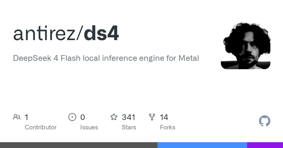 Antirez Releases DeepSeek V4 Engine